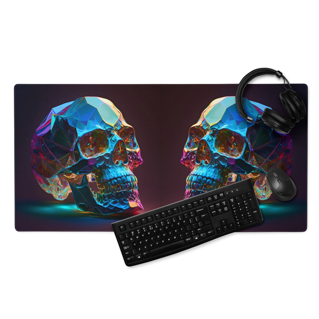 Skulls RGB Gaming Mouse Pad - Etsy