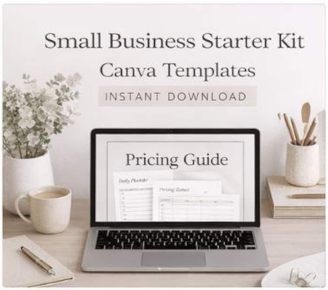 Small Business Starter Kit Canva Templates | Daily & Weekly Planner ...