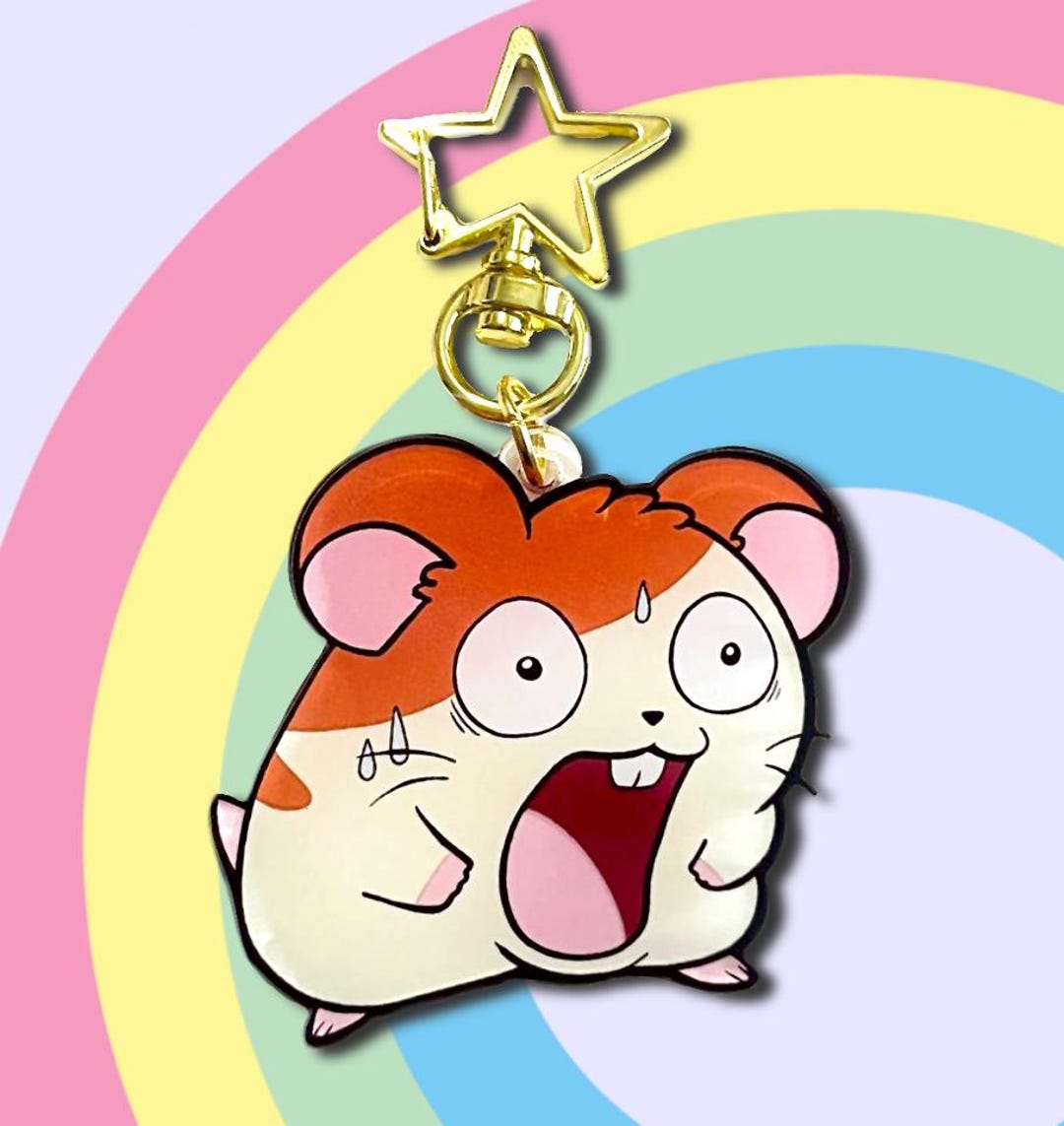 Hamtaro SHOOK, Double Sided Keychain - Etsy