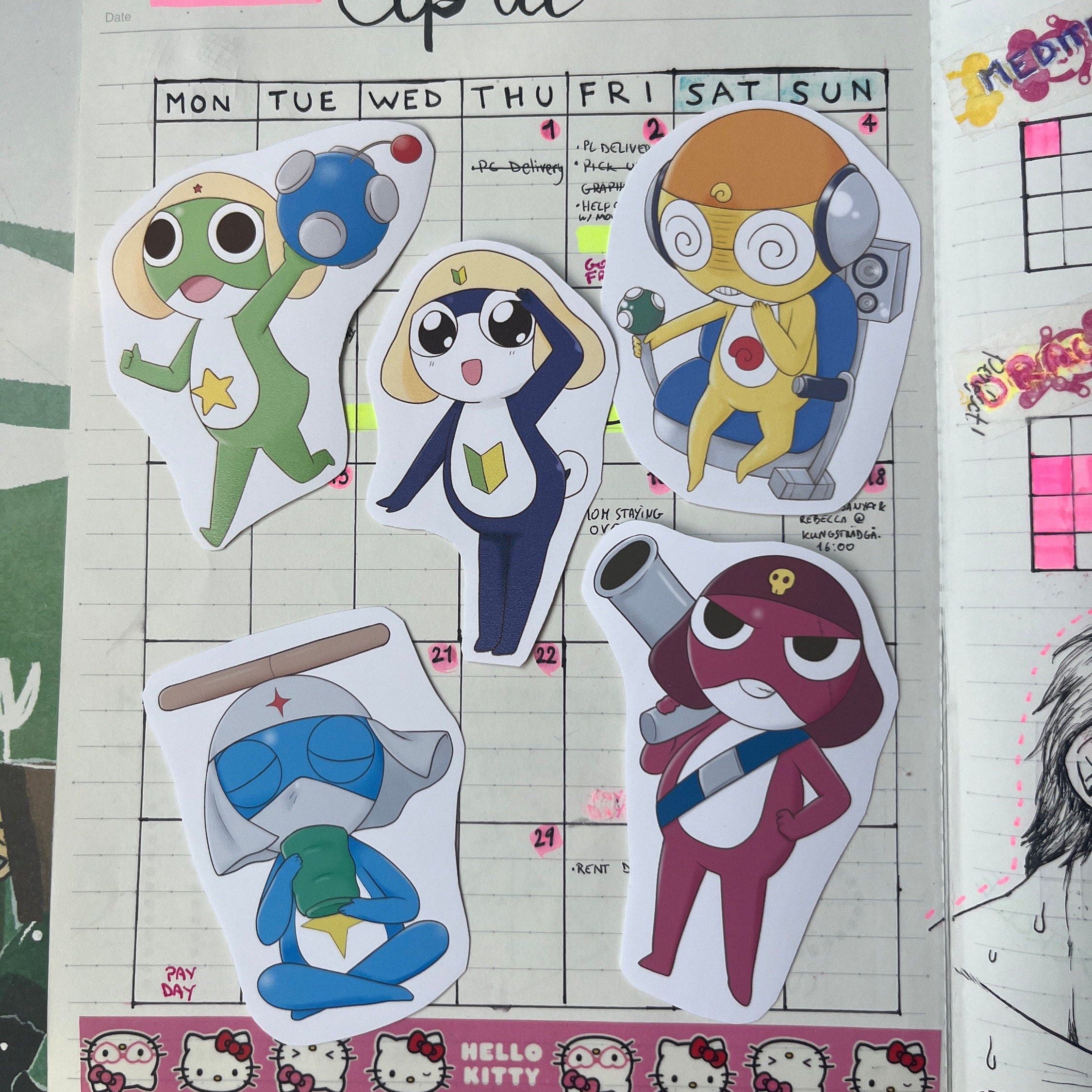 Sgt. Frog Keroro Stickers - Etsy