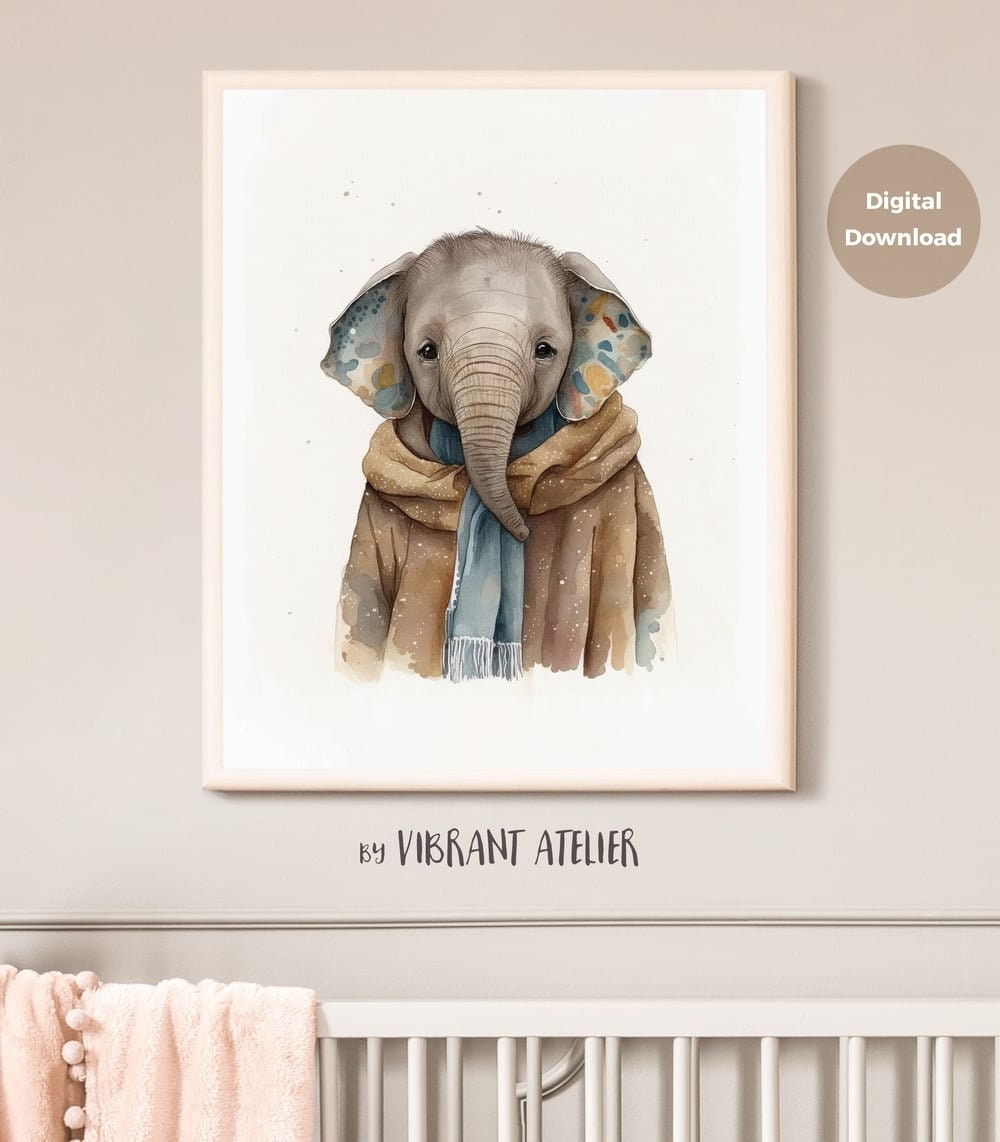 Set of 3 Safari Boho Animals Prints Printable AI Artwork for - Etsy