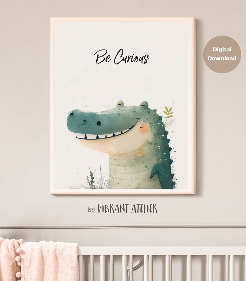 Safari Nursery Decor With Inspirational Sayings, Baby Animal Prints for ...