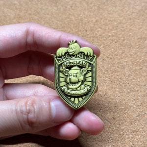 Five Nights at Freddys Badge, FNAF Badge, Cosplay Props, Halloween ...
