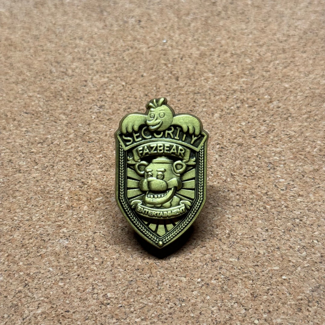 Five Nights at Freddys Badge, FNAF Badge, Cosplay Props, Halloween ...