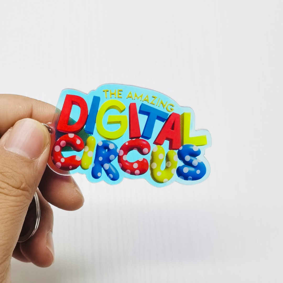 The Amazing Digital Circus Logo Acrylic Keychain Carry the Spectacle ...