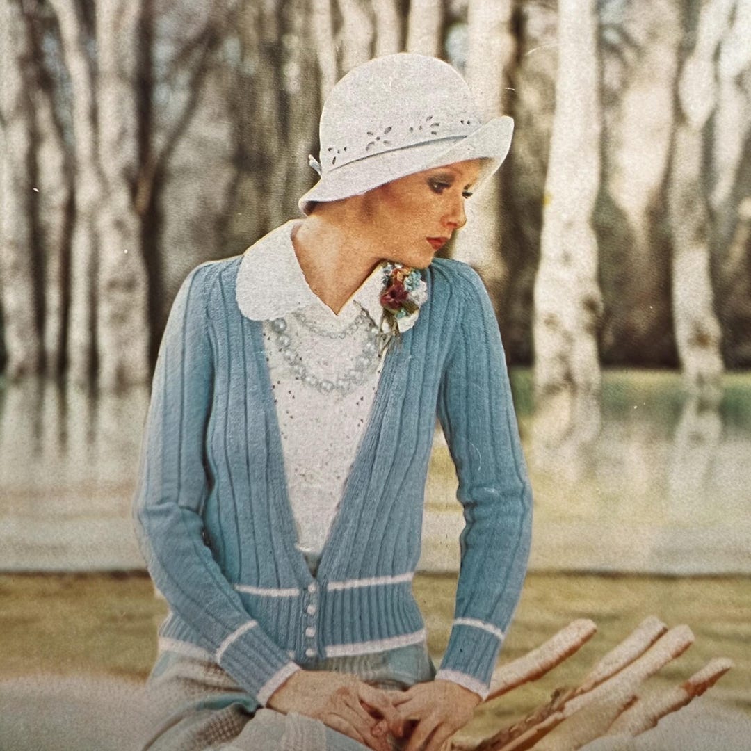 5 Ply Cardigan Knitting Pattern PDF Download, Vintage Pattern, Beach ...