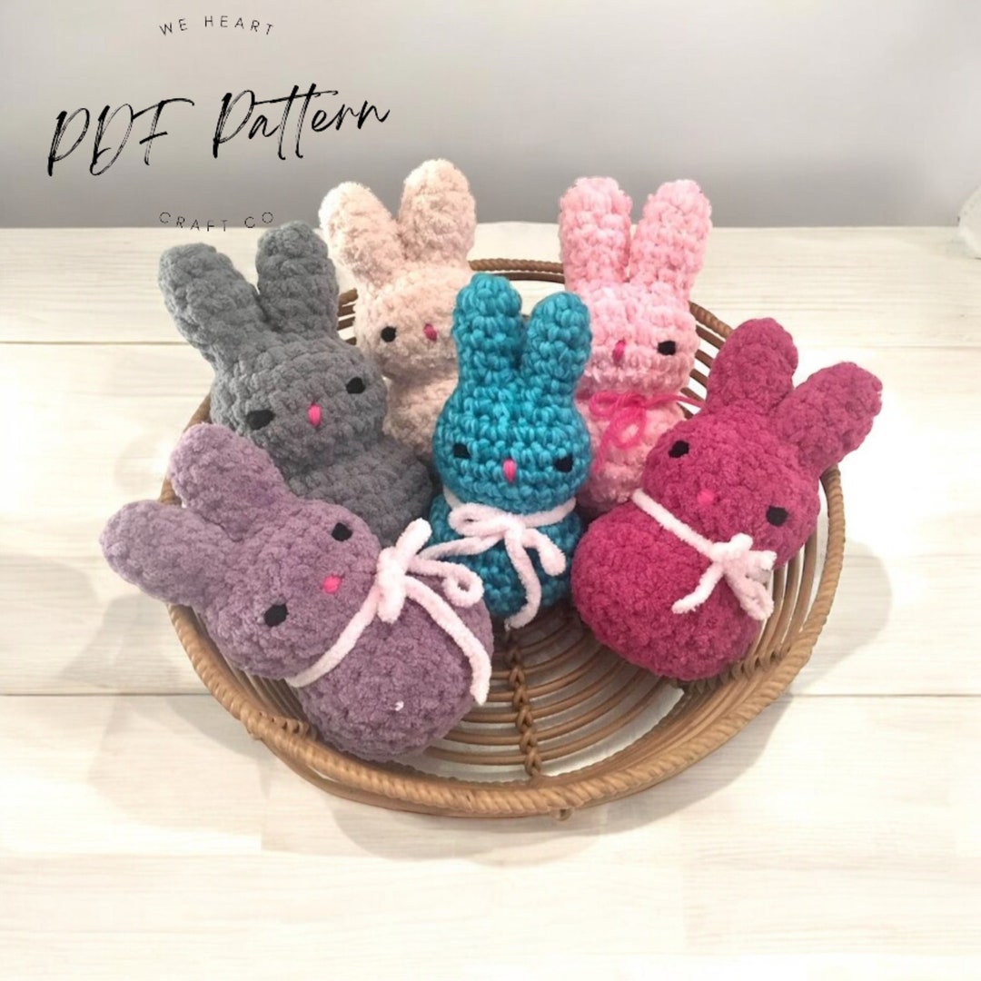 Peep Bunny, Crochet Pattern PDF, Digital Download, Amigurumi Pattern ...