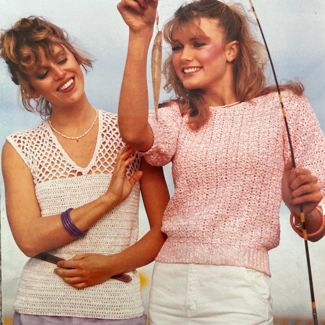 Vintage 80’s Crochet Pattern PDF Download, Vintage Pattern, Vintage Bag ...