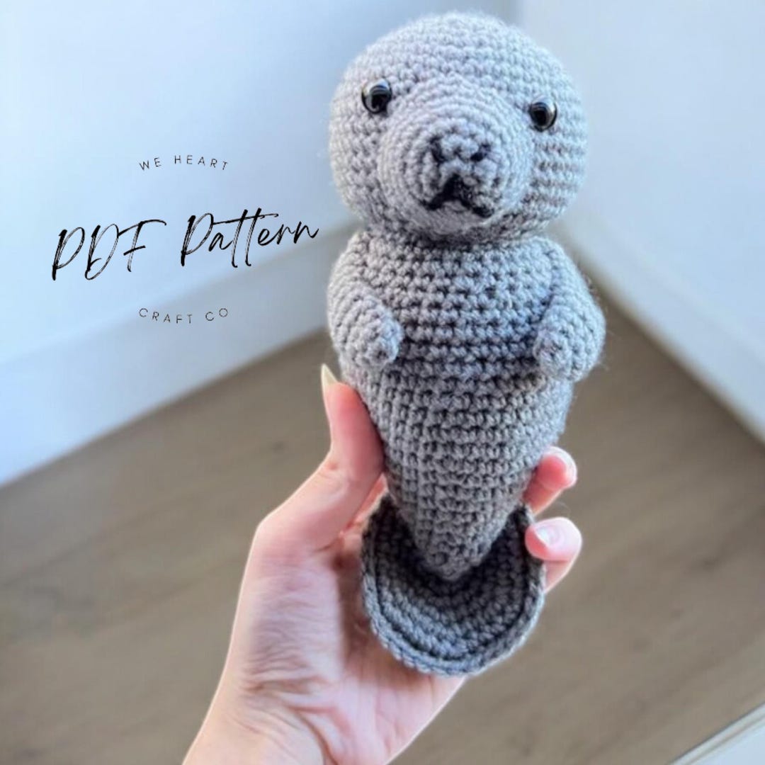 NO-SEW Crochet Manatee Pattern PDF Download, Amigurumi Pattern, Under ...
