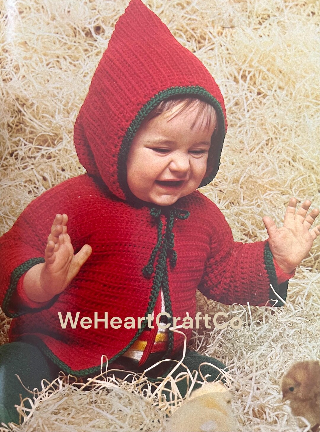 Red Riding Hood Crochet Baby Coat Pattern (PDF Download) - Etsy