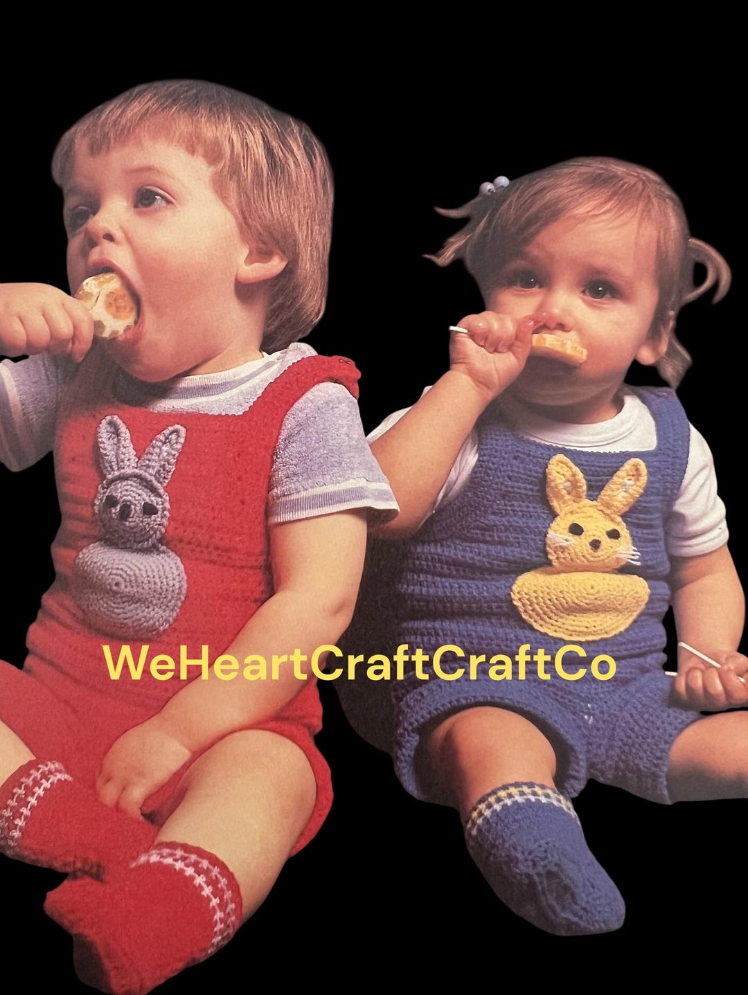 Crochet Bunny Playsuit Pattern, Toddler Coverall, Multi Size (PDF ...