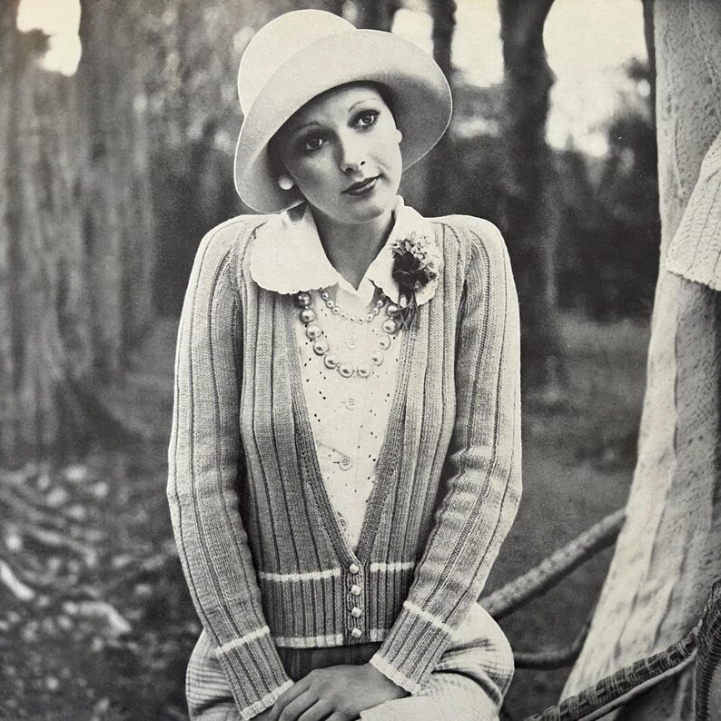 5 Ply Cardigan Knitting Pattern PDF Download, Vintage Pattern, Beach ...
