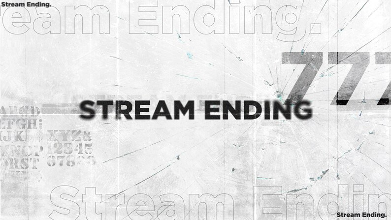 Animated White Stream Overlay – Twitch & Youtube | White Black Animated ...