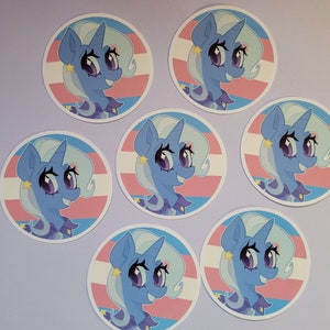 Trixie Lulamoon Trans Pride Flag My Little Pony Sticker - Etsy