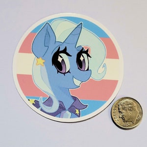 Trixie Lulamoon Trans Pride Flag My Little Pony Sticker - Etsy