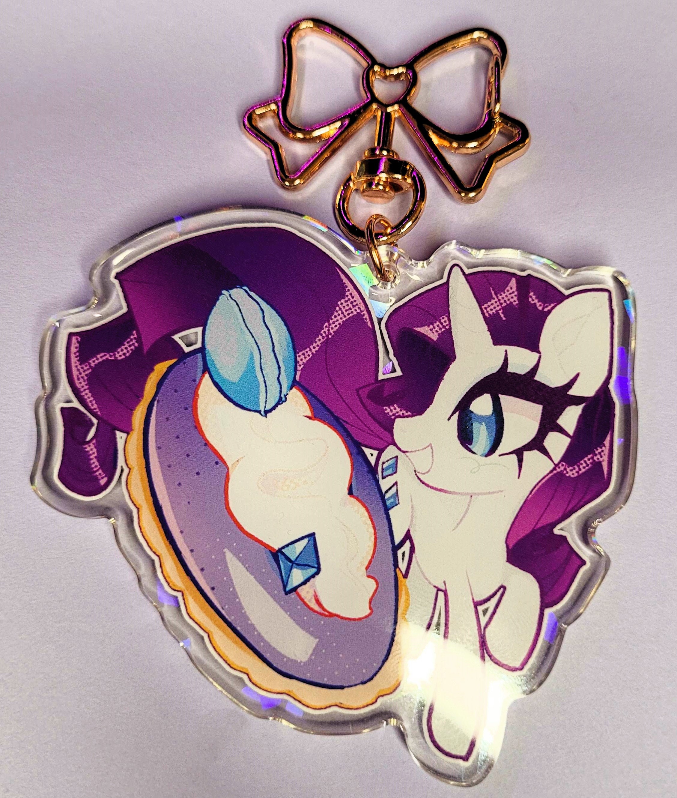 My Little Pony Rarity Cute Kawaii 3 Inch Rainbow Acrylic Charms - Etsy