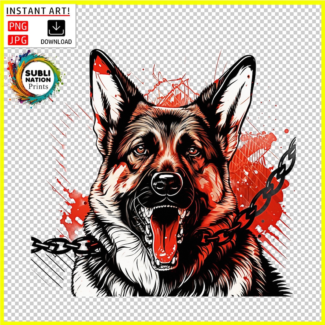 Aggressive Police Dog Png - Etsy