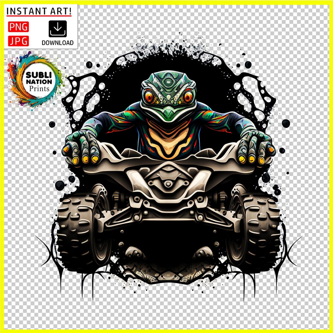 Atv Rider Alien Png - Etsy