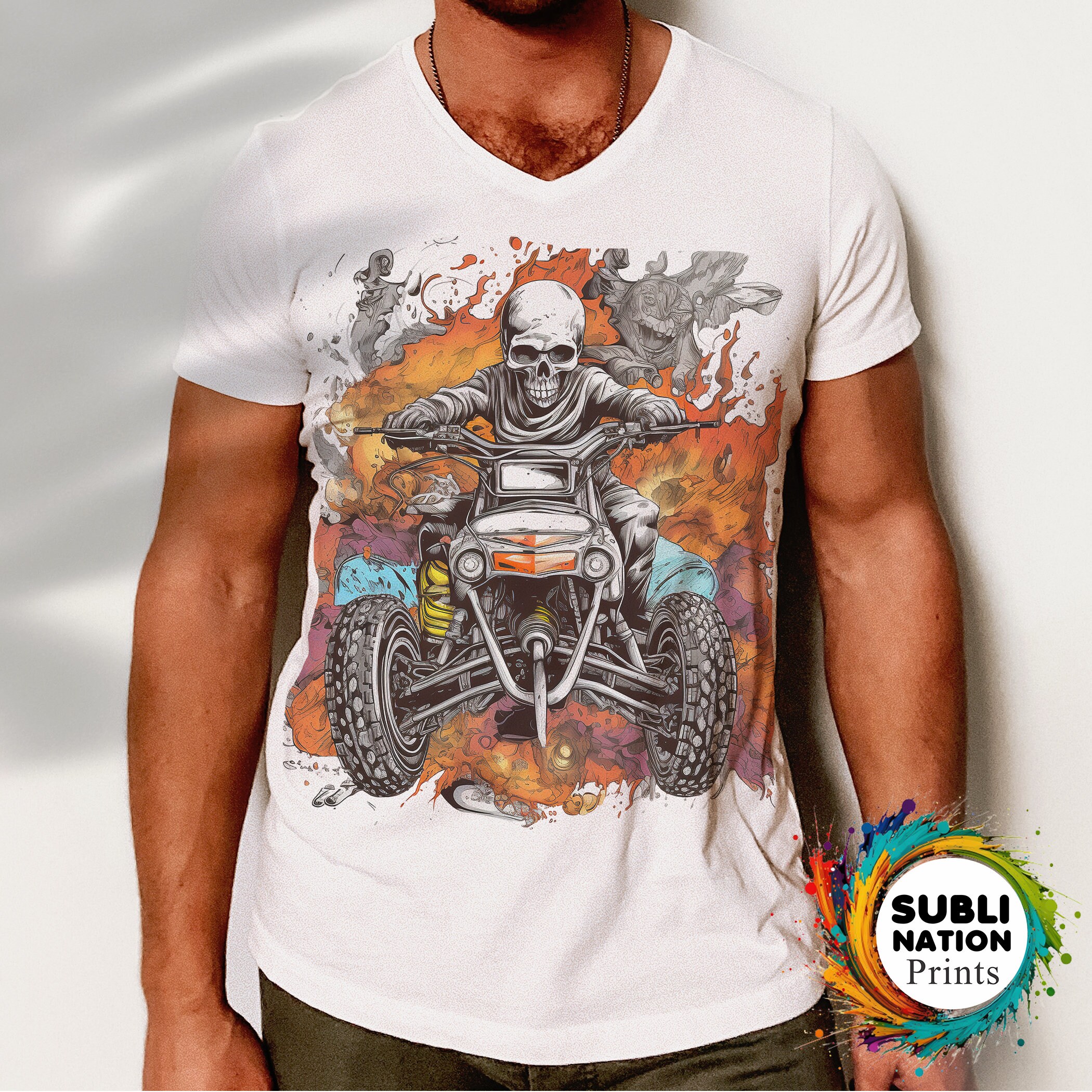 ATV Rider Hot Skeleton - Etsy