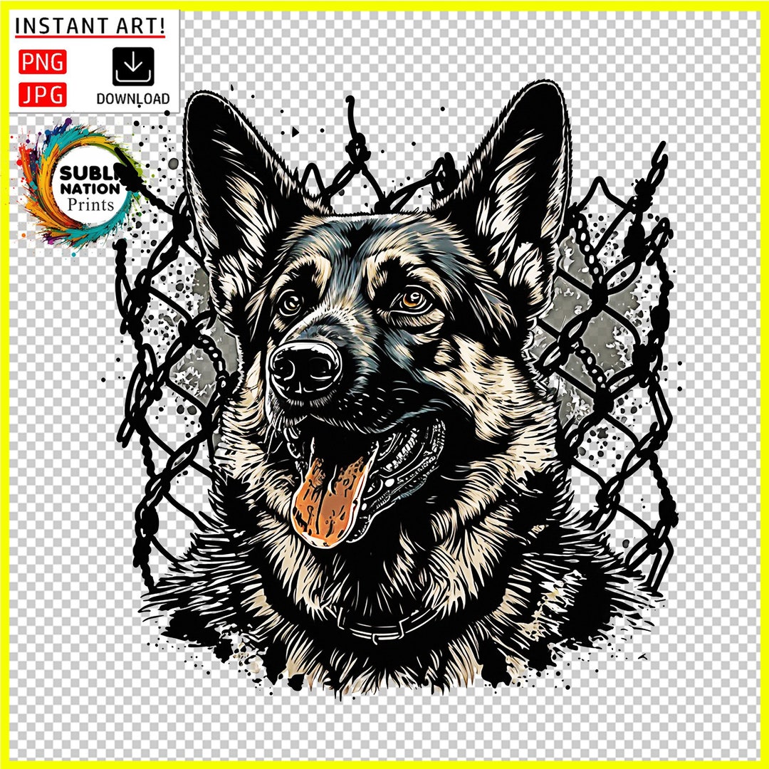 German Shepherd K9 Dog PNG - Etsy