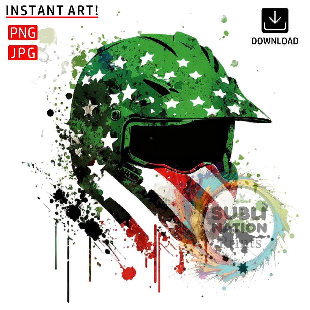 Helmet Watercolor Us Flag Splat Png - Etsy