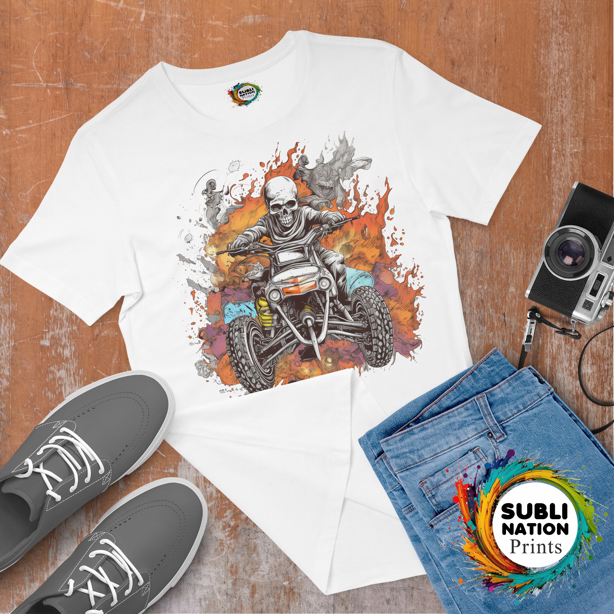 ATV Rider Hot Skeleton - Etsy