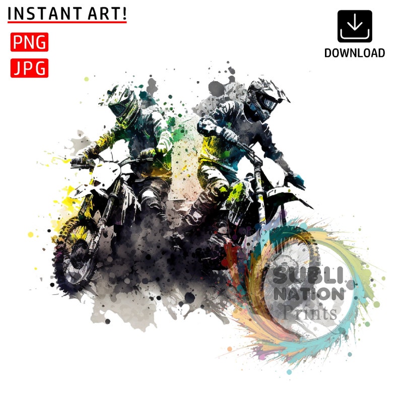 Motocross Racing Team Printable Png File - Etsy
