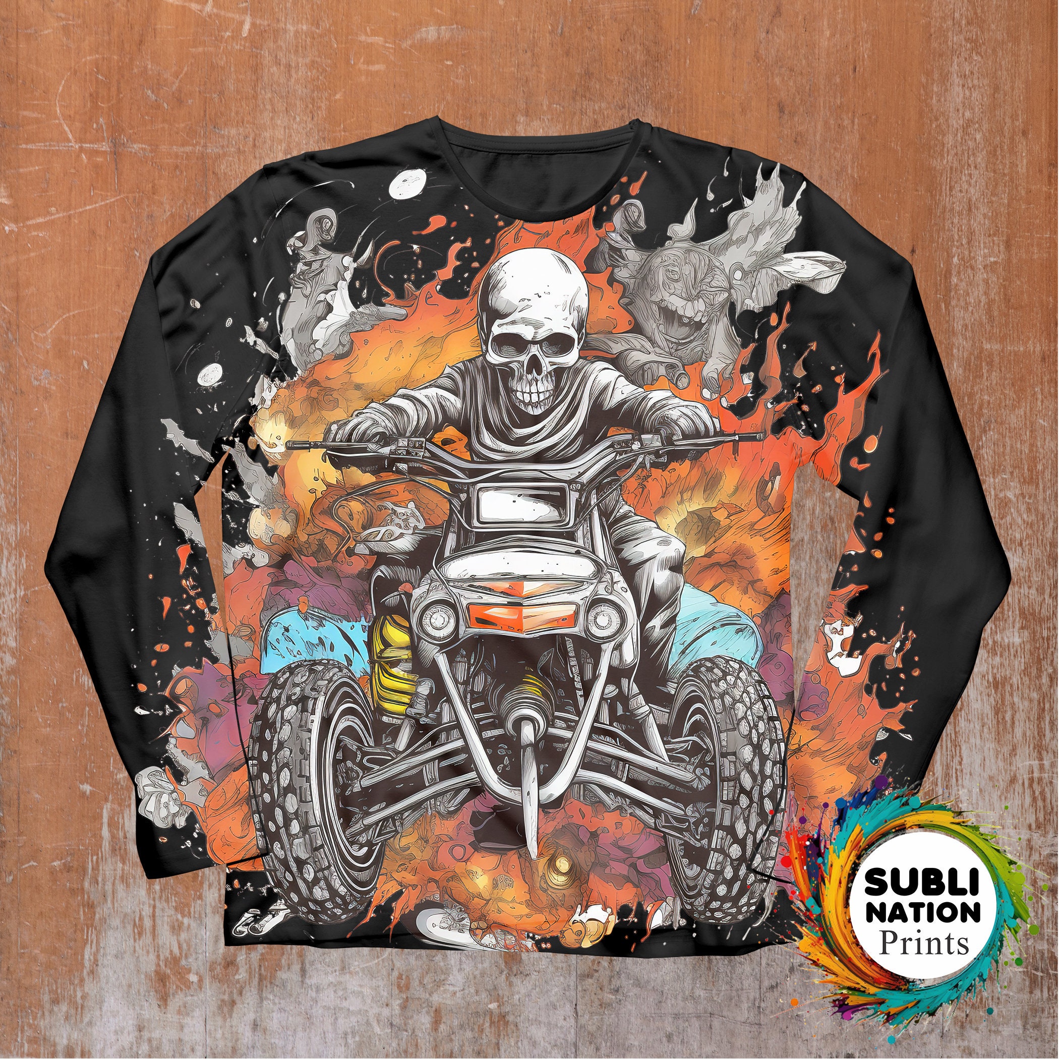 ATV Rider Hot Skeleton - Etsy