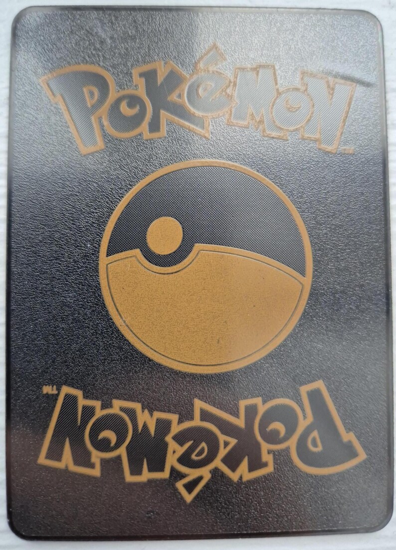 Pokemon Gold Metal Card Shadow Charizard GX Rare Collectable Trading ...