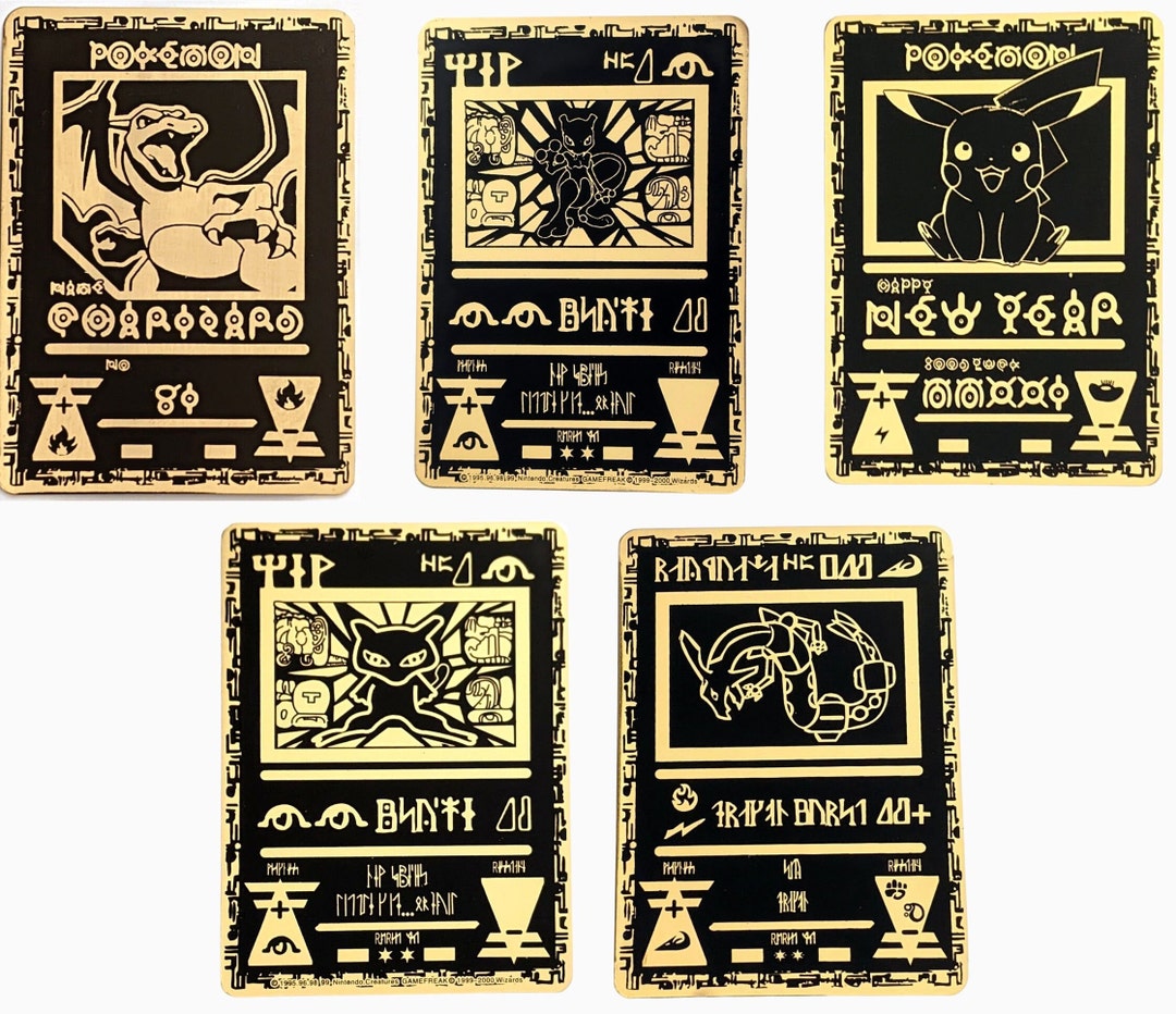 Pokemon Ancient Cards Rare Collectables Pikachu Charizard Mew Mewtwo ...