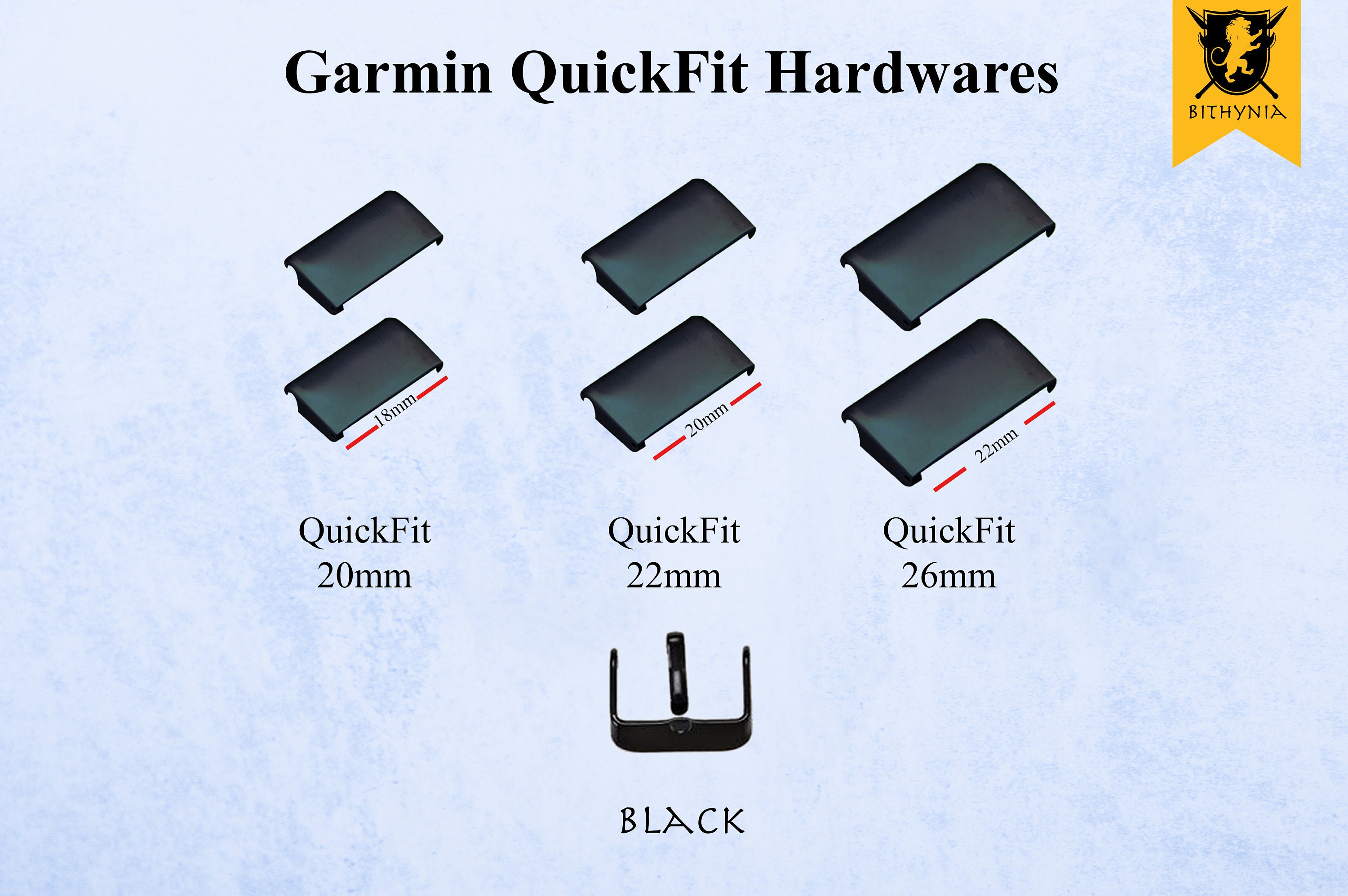 Garmin Watch Adapter, Garmin Quickfit Metal Connector for All Models ...