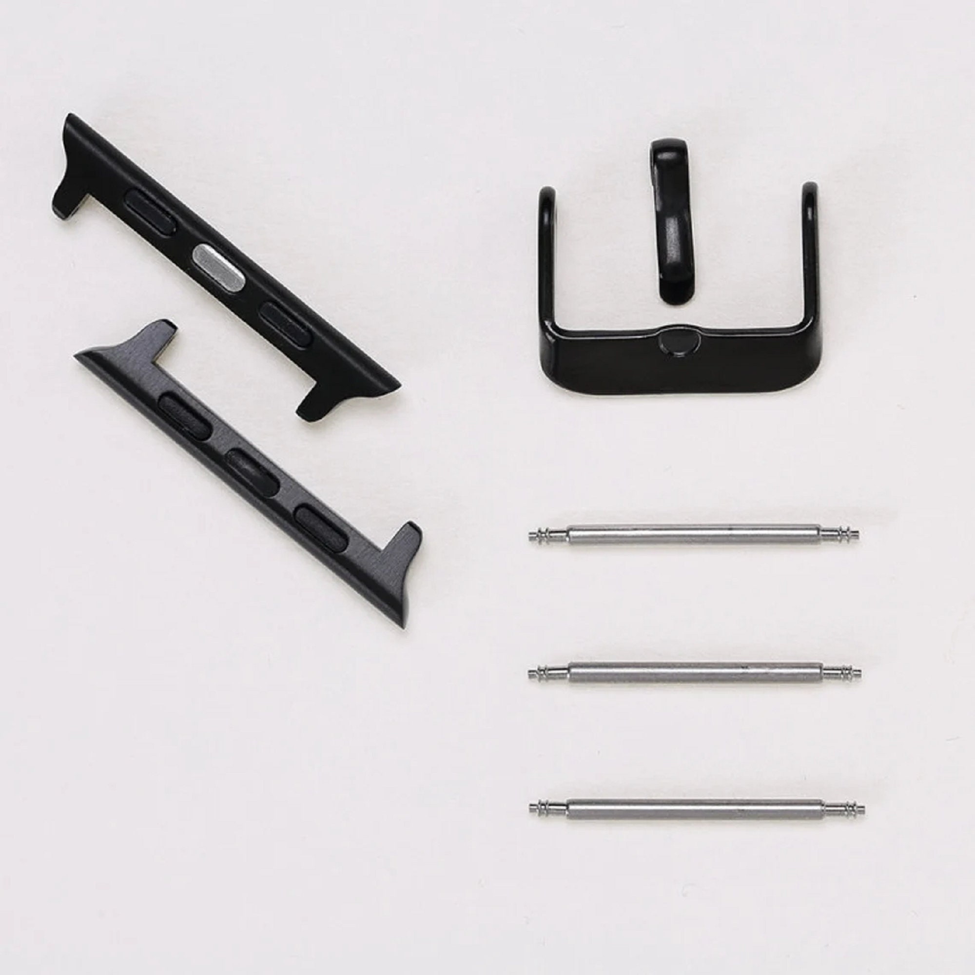 Stainless Steel Apple Watch Band Connector Set, Buckle & Adapter - Etsy