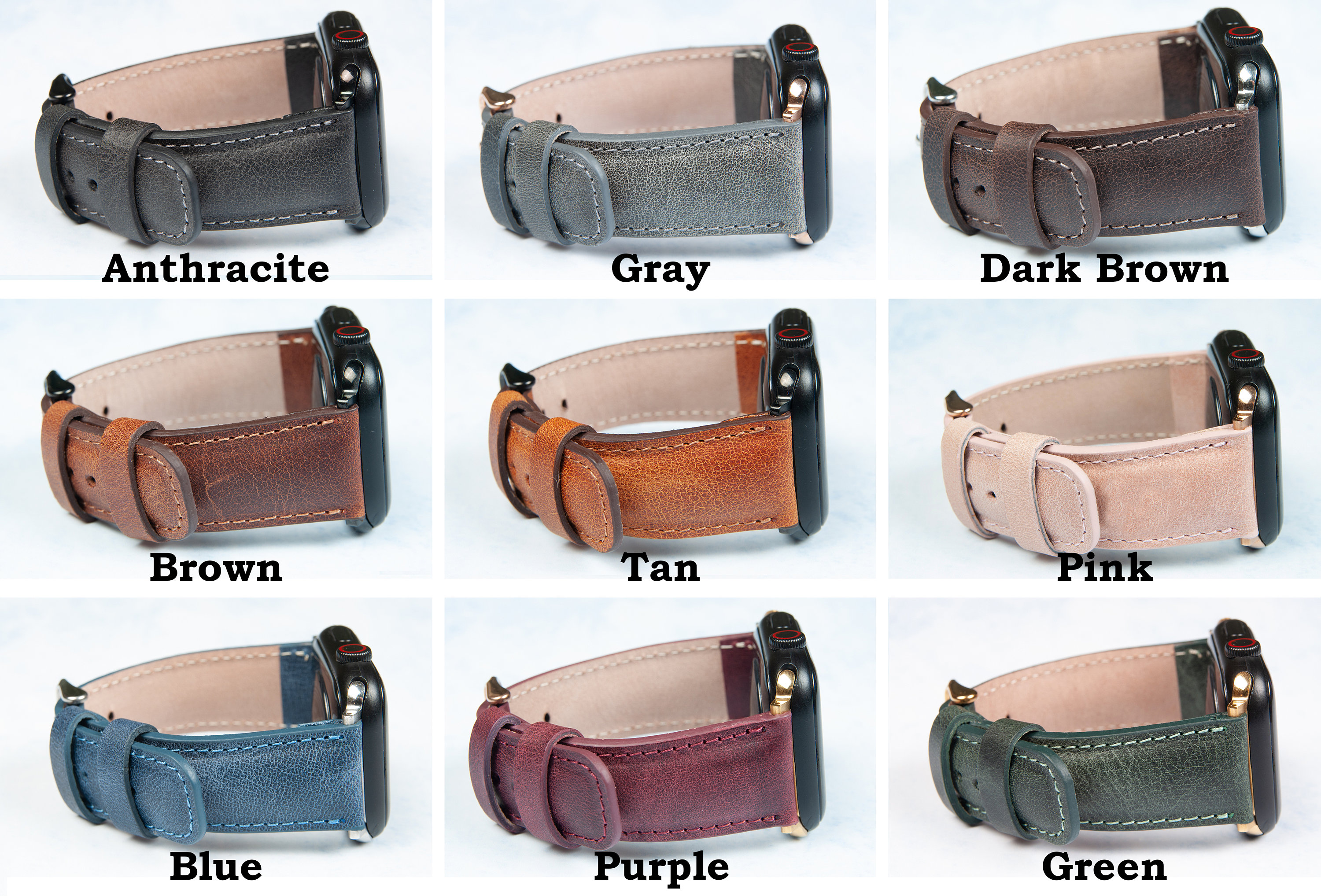 Genuine Leather Fitbit Versa 4 Watch Band, Custom Fitbit Versa 3 2 1 ...