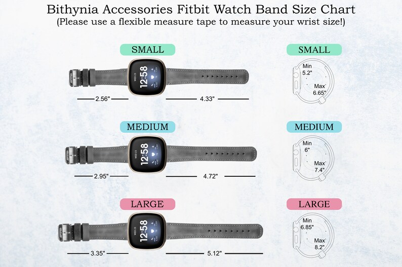Genuine Leather Fitbit Versa 4 Watch Band, Custom Fitbit Versa 3 2 1 ...