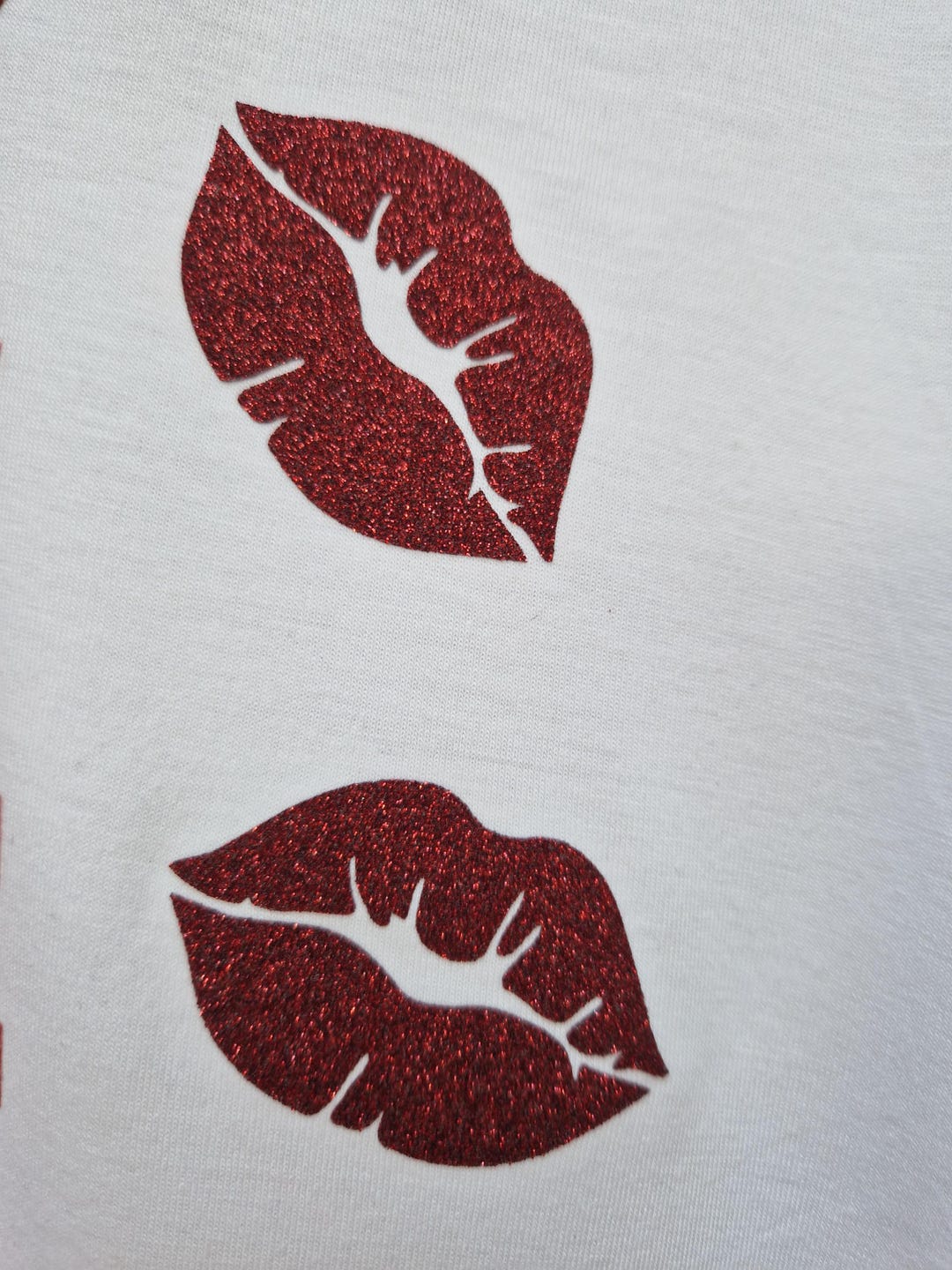 Sabrina Inspired Iron on Glitter Kiss Lips Sabrina Inspired Iron on ...