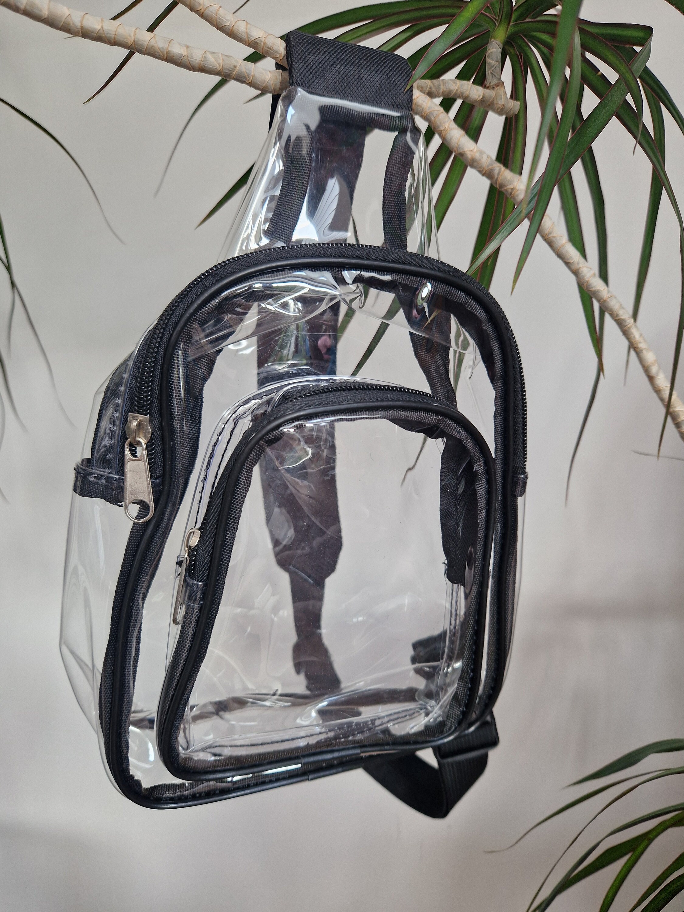 Transparent PVC Crossbody Bag Waterproof Backpack clear Crossbody Bag ...