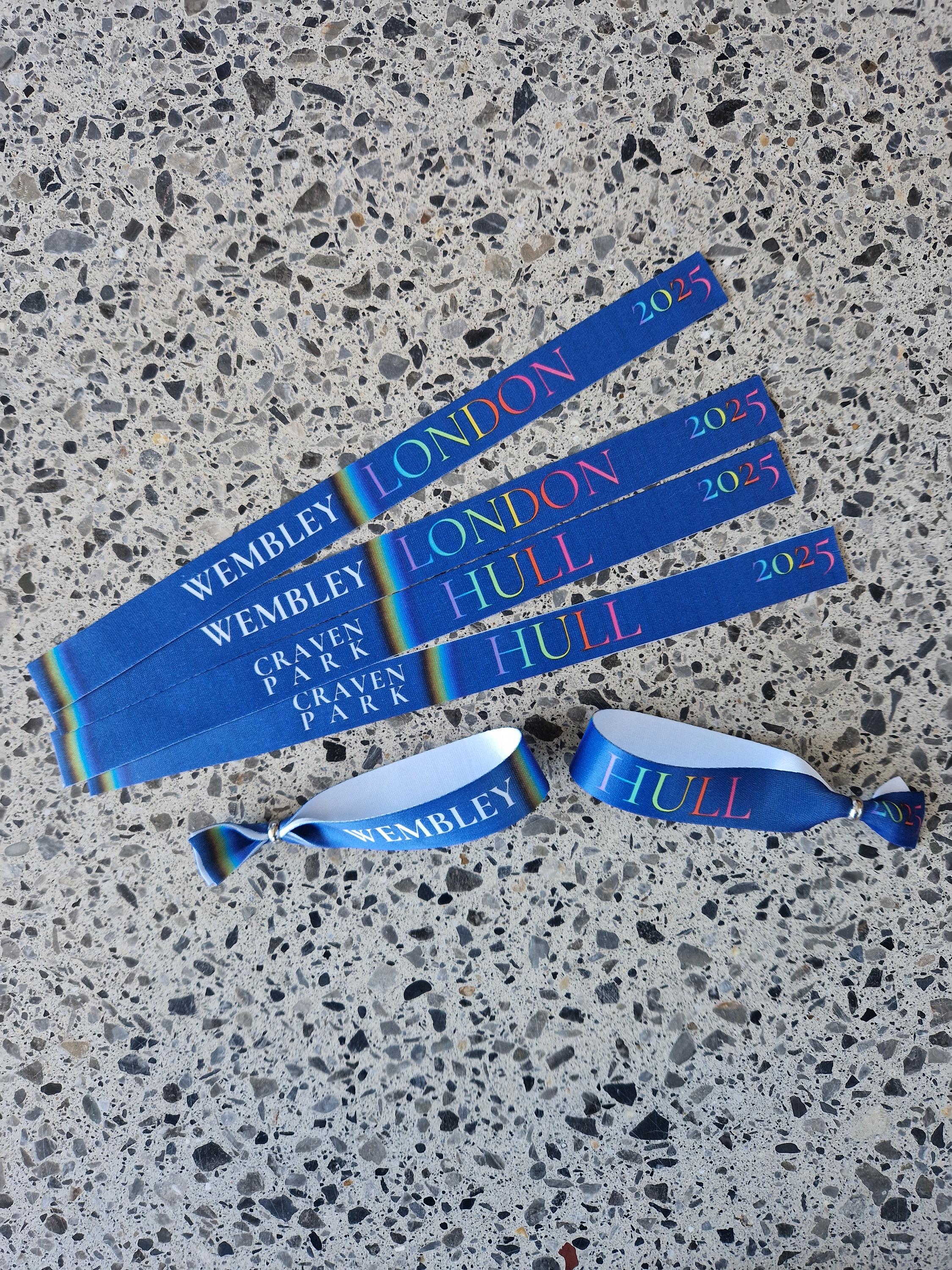 Wembley Hull Inspired Wristband Wembley Wristband Hull Wristband ...