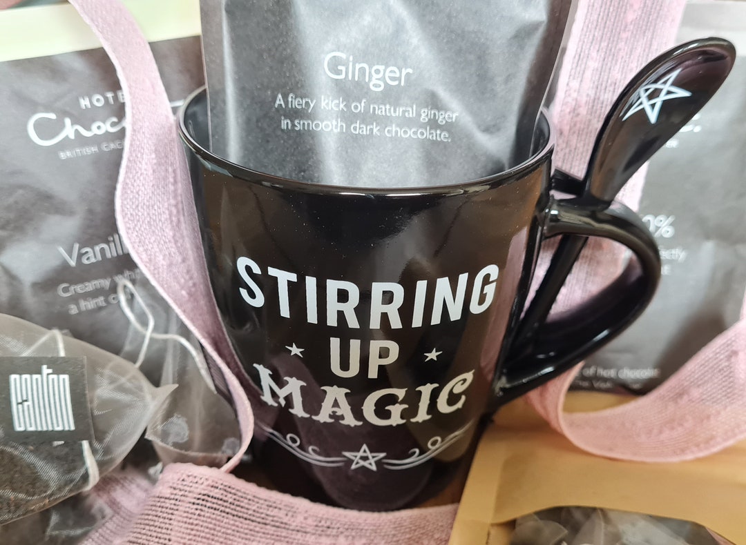 Stirring up Magic Mug & Spoon Gift Box With Luxury Tea, Coffee or Hot ...