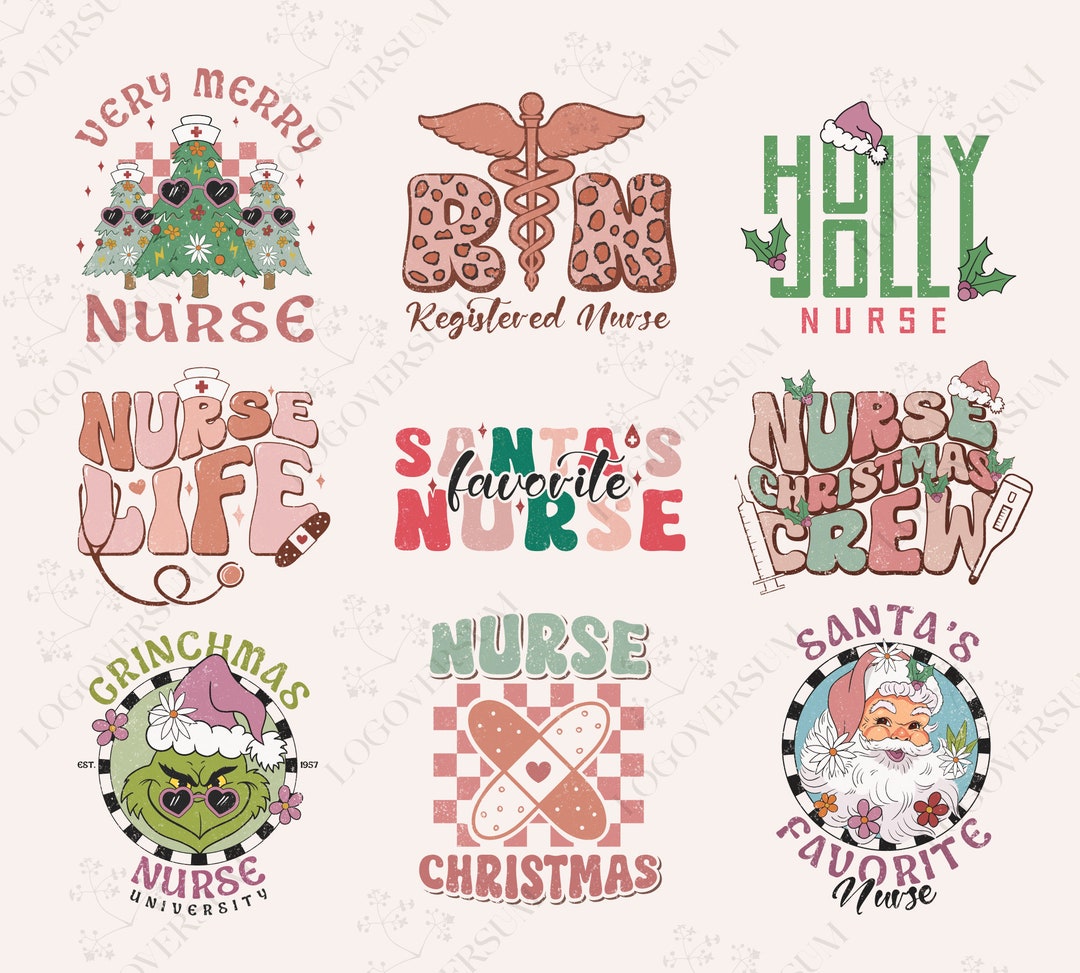 Nurse Christmas SVG Bundle: Santa Shirt Designs (digital Download) - Etsy