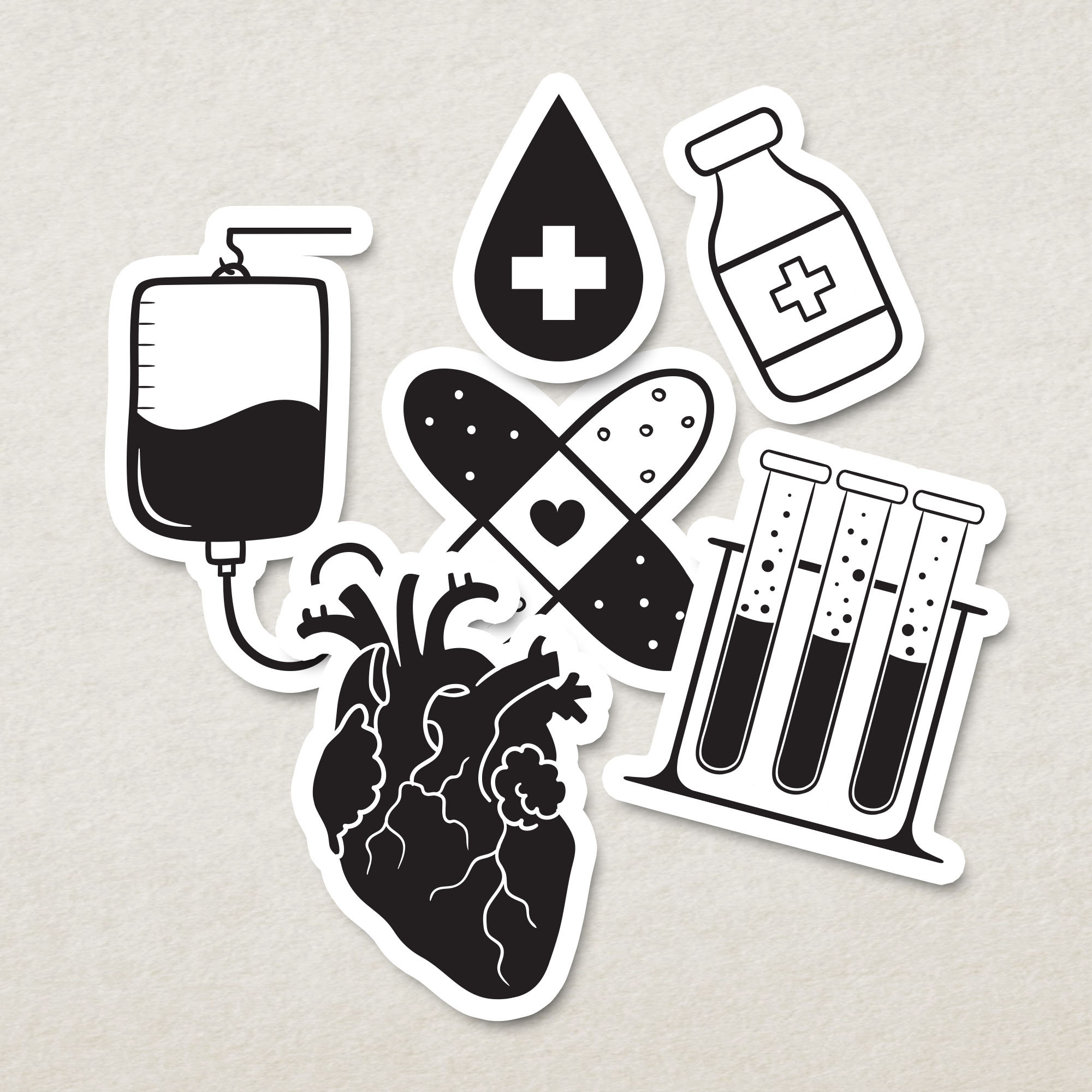 Medical Kit, Nurse SVG Bundle, Stethoscope SVG, Ecg Heartbeat SVG ...