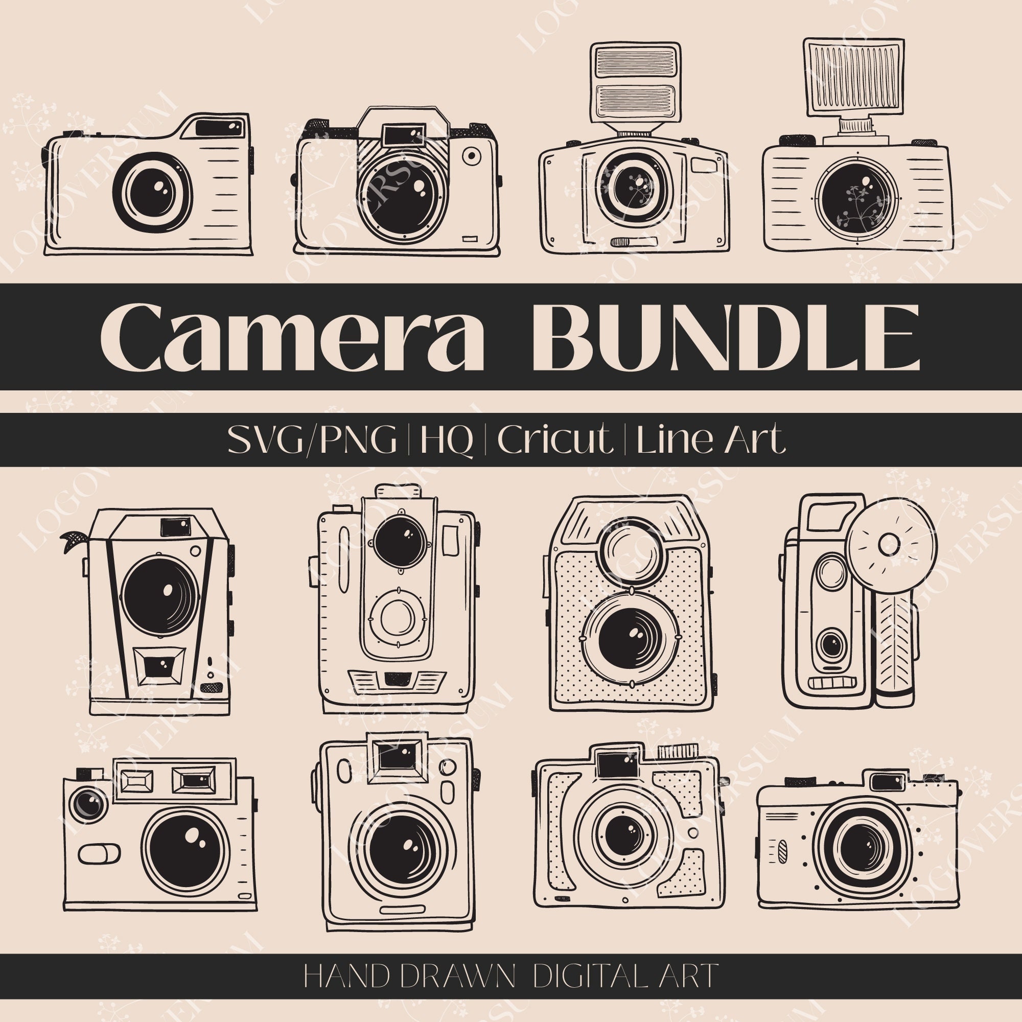 Camera SVG Bundle, Photography Svg, Camera PNG, Camera Cricut, Camera ...