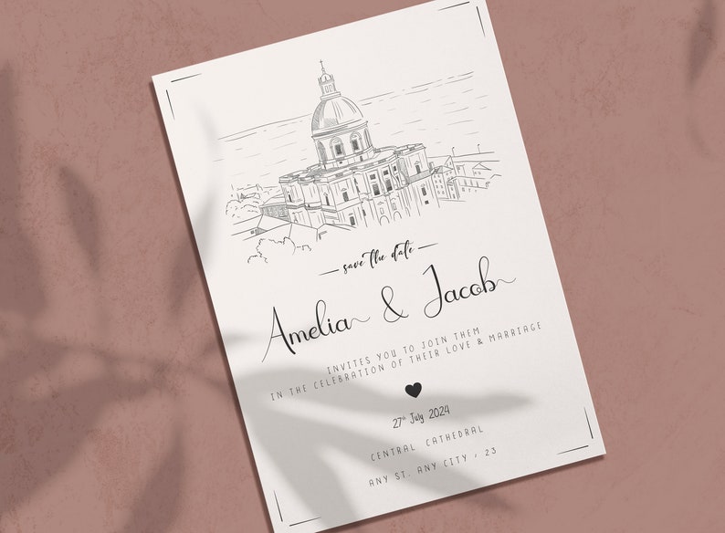 Custom Venue Sketch Wedding Venue Drawing Anniversary Gift Home Sketch ...