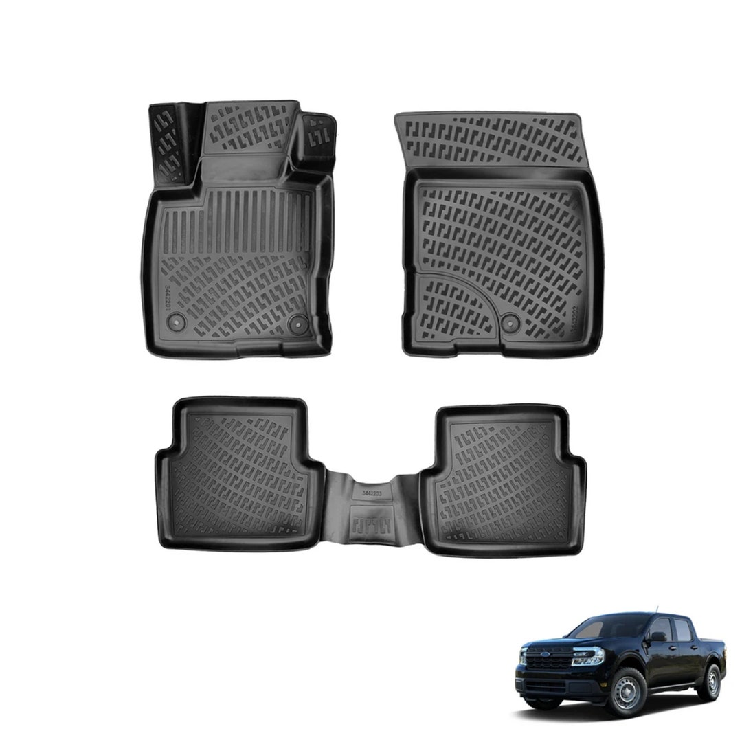 Fits Ford Maverick Gasoline USA 2022-2024 Car Rubber Floor Mats All ...