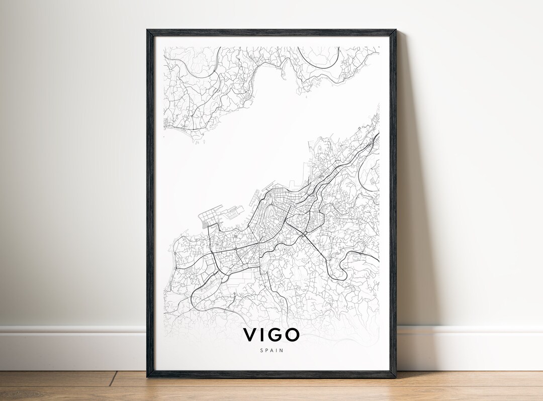 Vigo Map Print Vigo Spain Map Poster Download Vigo Printable Map ...