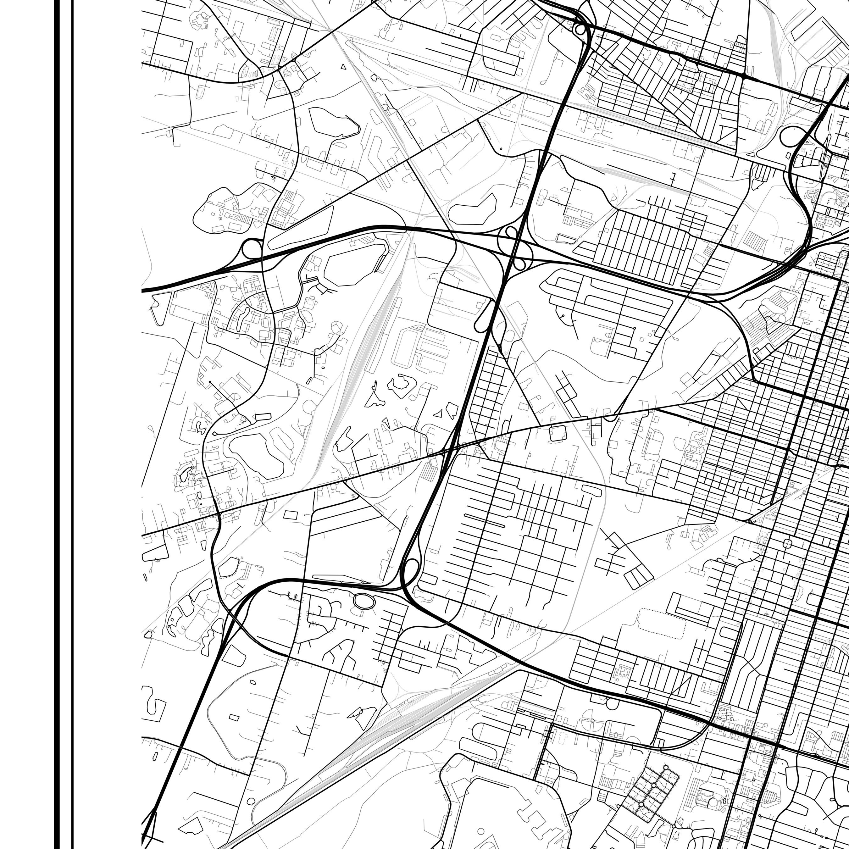 Savannah Map Print Digital Download Savannah Georgia Map Poster ...