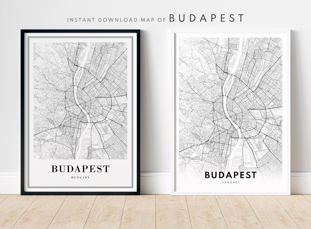 Budapest Map Print, Budapest Map Poster, Download Printable Budapest ...