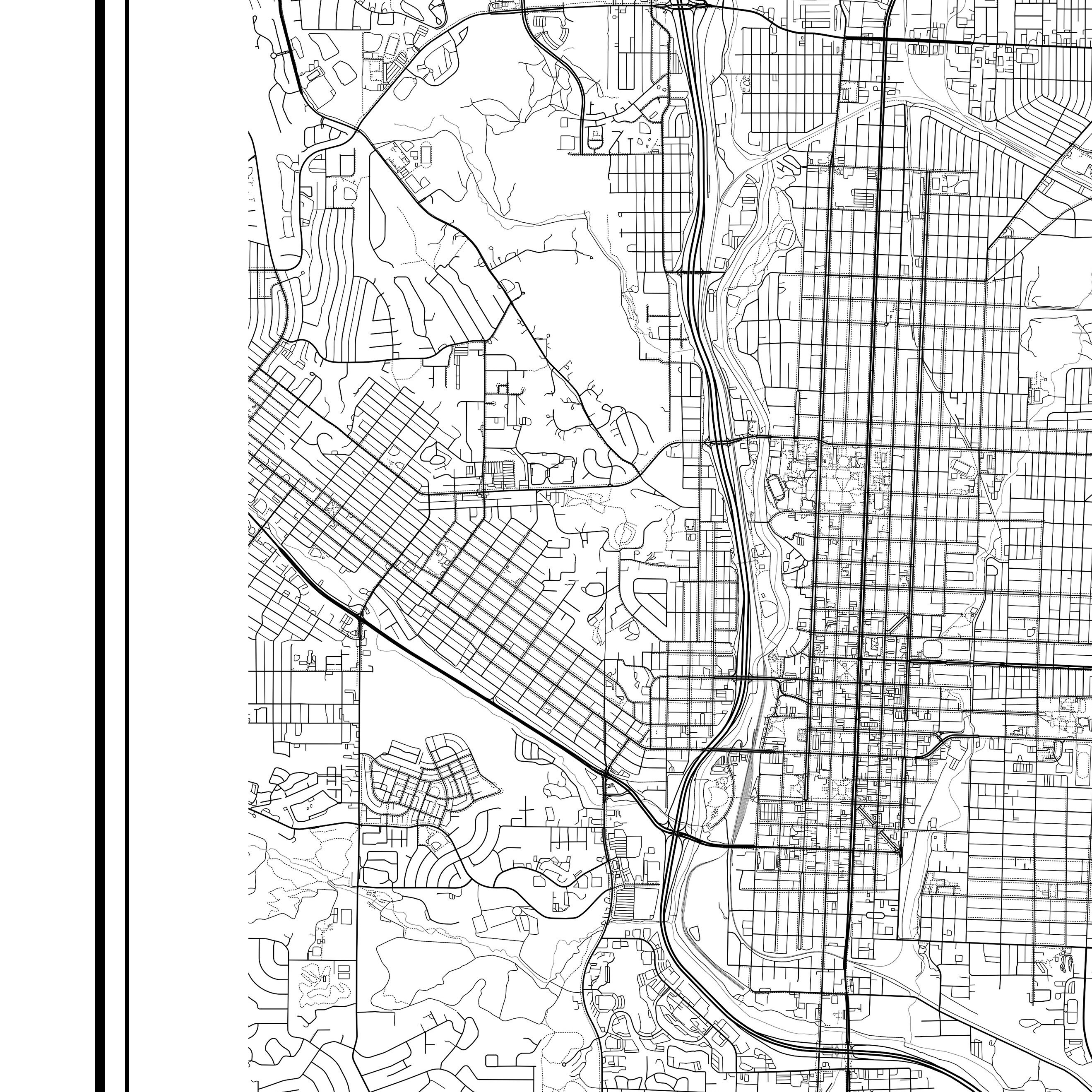 Colorado Springs Map Print Colorado Map Poster Digital Colorado Springs ...