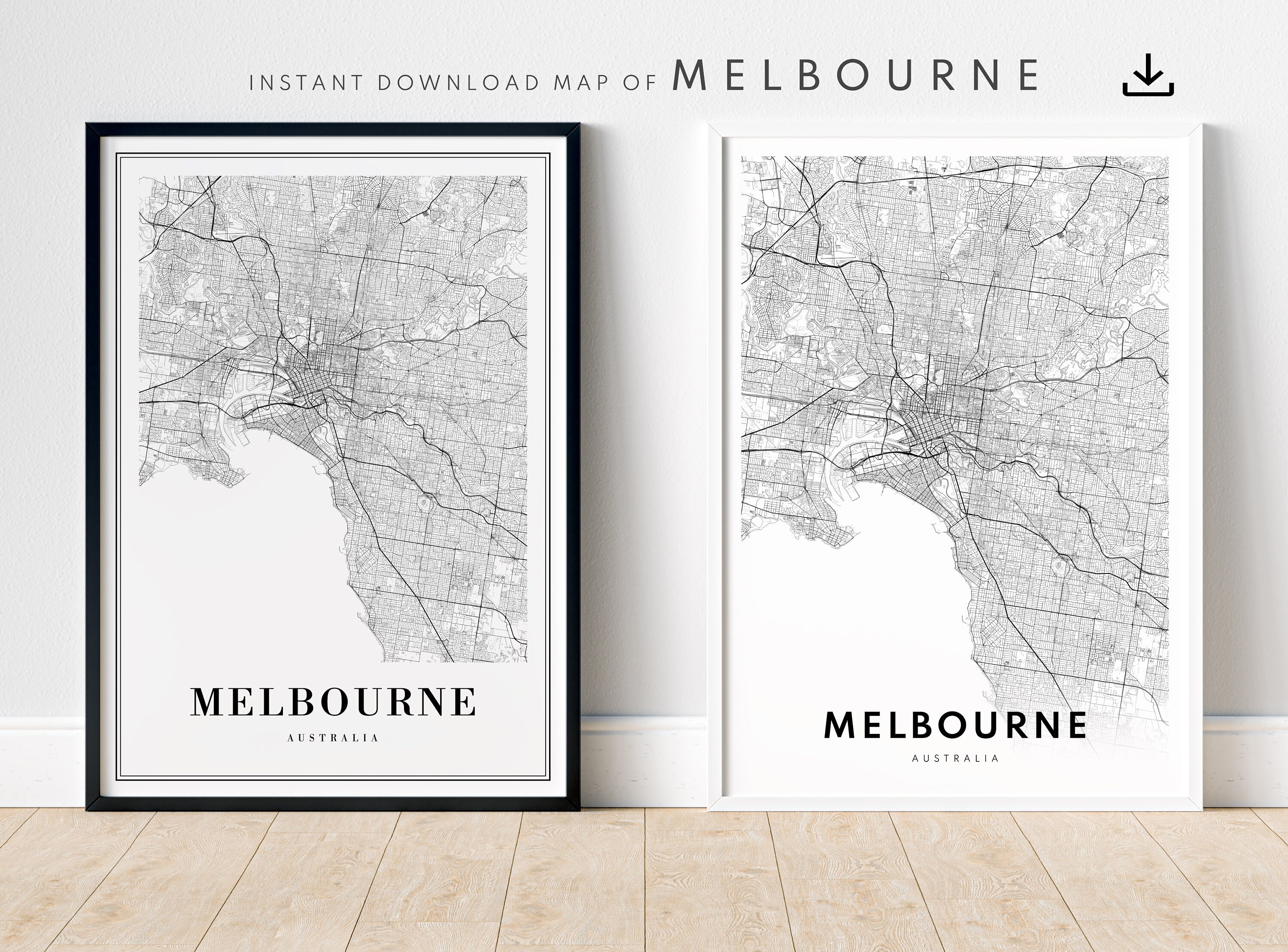 Melbourne Map Print, Melbourne Map Poster, Download Printable Melbourne ...