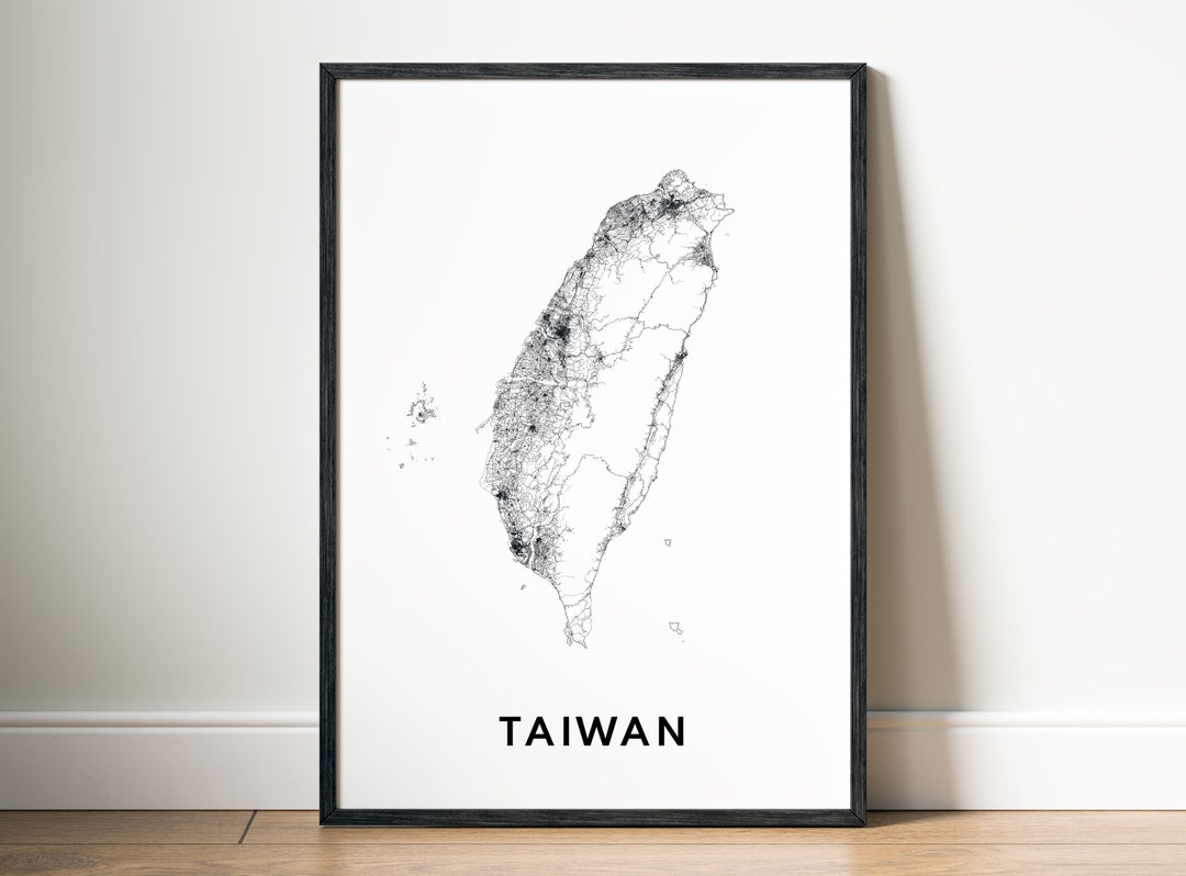 Taiwan Map Print Taiwan Map Poster Download Taiwan Printable Map ...