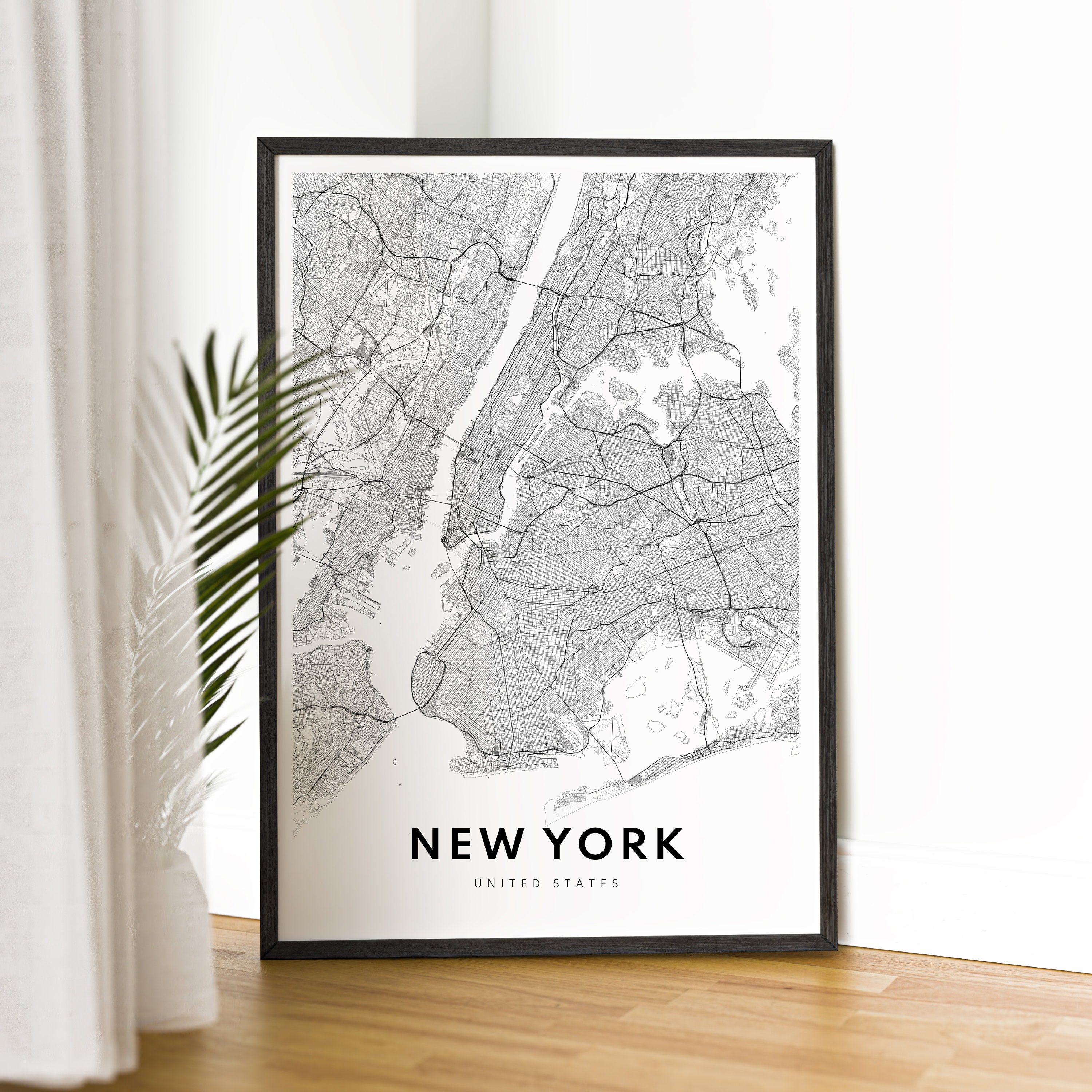Instant Download New York Map Print New York City Map Poster Download ...
